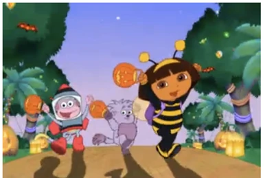 coloring pages dora halloween parade