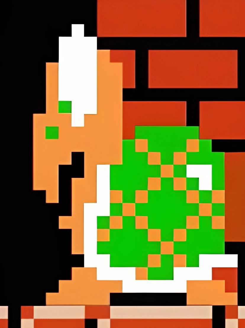 Mario Koopa Troopa 8 Bit