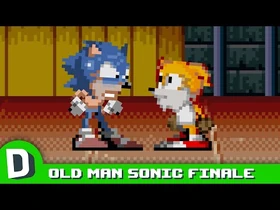 Sonic Meets Original Design Movie Sonic (Old Man Sonic Finale) | Dorkly ...