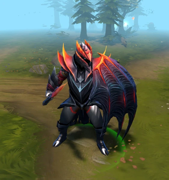 burning dota 2 player