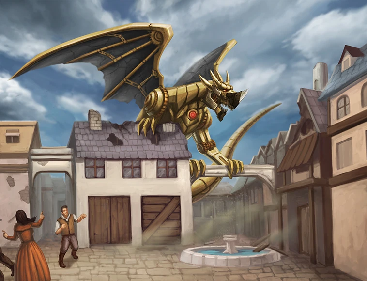 Clockwork Dragon (Raid) | Dawn of the Dragons Wiki | Fandom