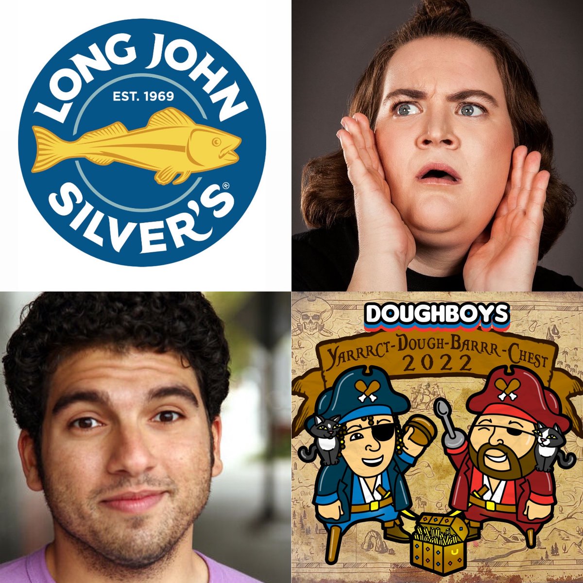 Long John Silver's with Mano Agapion and Betsy Sodaro | Doughboys Wikia ...