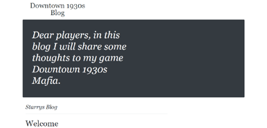 Downtown Blog | Downtown 1930s Mafia Wiki | Fandom