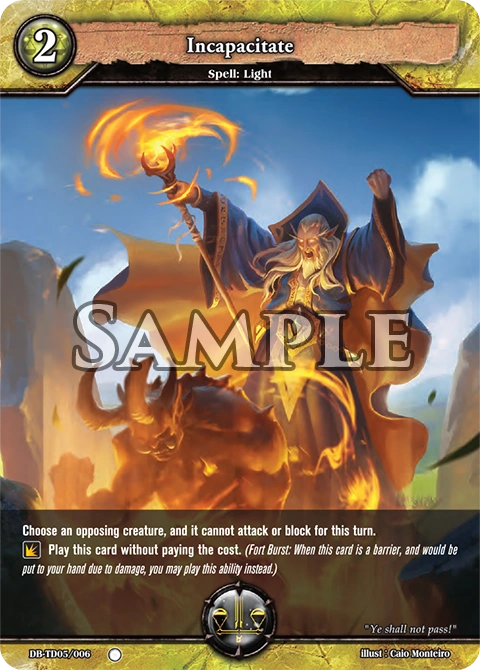 Incapacitate | Dragoborne Wiki | Fandom