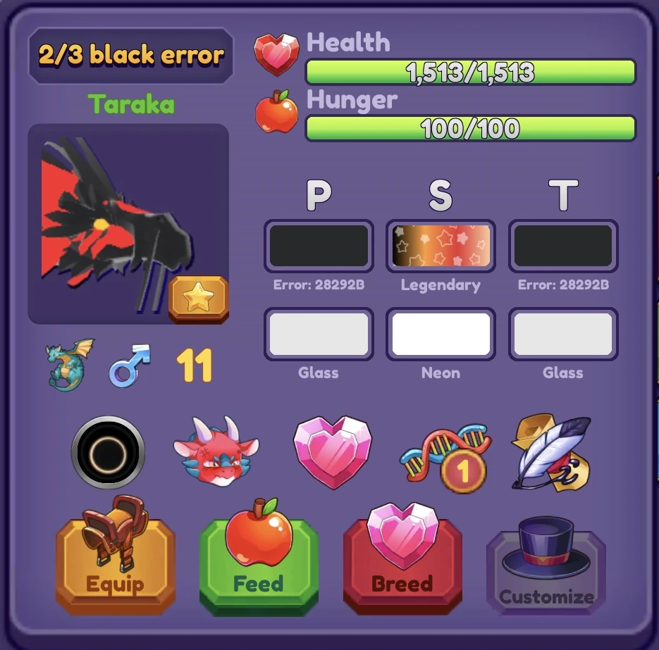 User blog:Ilikefulongstomuch/Trading 1 mu dbl 2/3 black error tar/taraka | Dragon Adventures ...