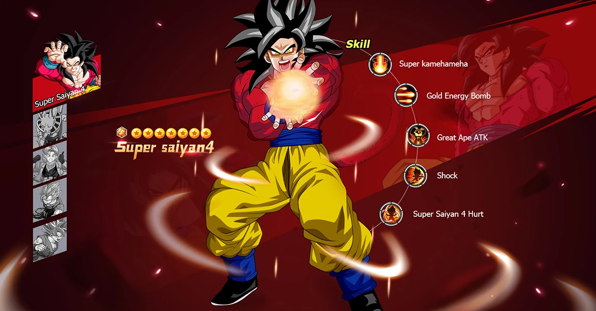 Goku Super Saiyan 4 | Dragon ball Saiyan Invasion Wiki | Fandom