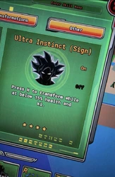 Ultra Instinct Sign | Dragon Ball Z: Final Stand Wiki | Fandom