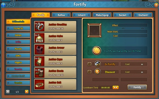 Fortify System | DBZ Online Wiki | Fandom