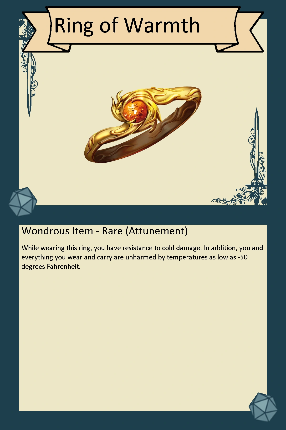 Ring of Warmth | Dragon Civil War Wiki | Fandom