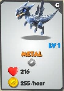Metal Element Dragons | DRAGON MANIA LegendS Wikia Wiki | Fandom