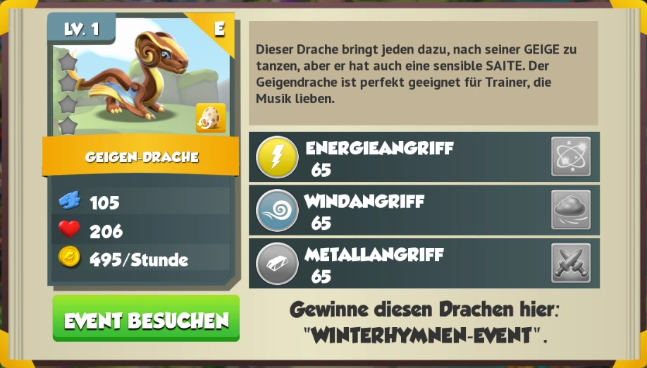 Geigendrache | Dragon Mania Legends Wiki | Fandom