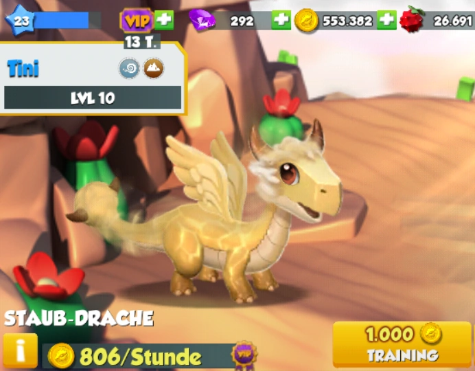 Staubdrache | Dragon Mania Legends Wiki | Fandom