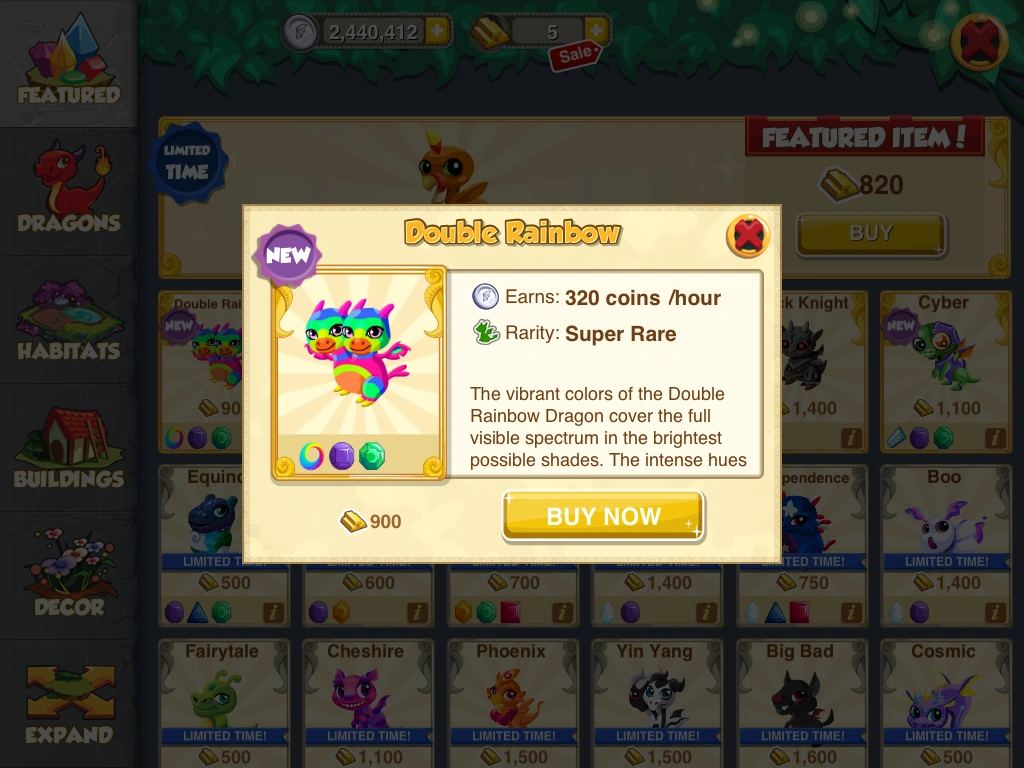 Rainbow Dragon Dragon Story