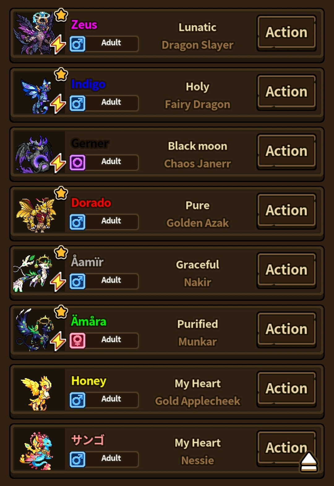 Basic Actions | Dragon Village Collection Wiki | Fandom