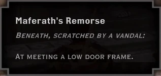 Note: The Avenue of Her Reflective Thought | Dragon Age Wiki | Fandom