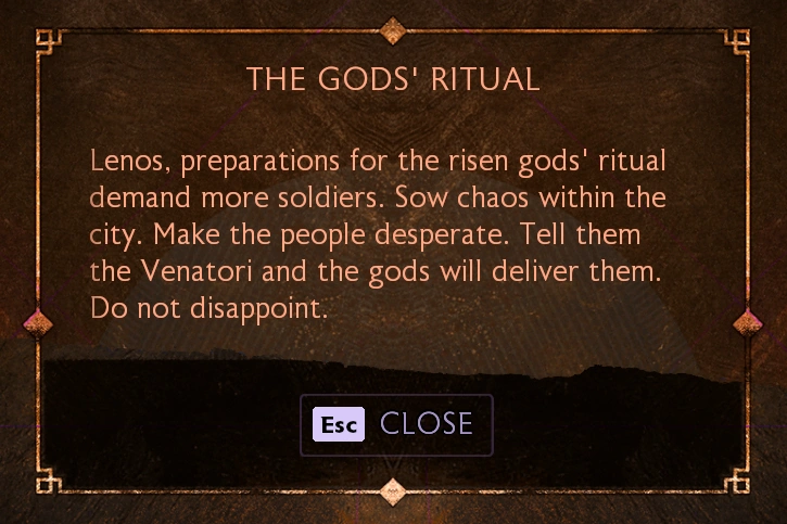 Note: The Gods' Ritual | Dragon Age Wiki | Fandom