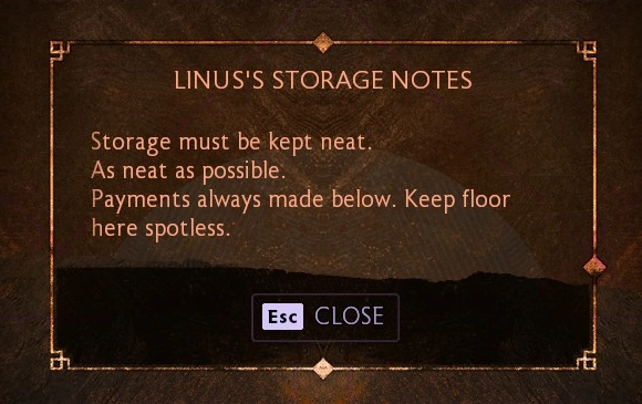 Note: Linus's Storage Notes | Dragon Age Wiki | Fandom