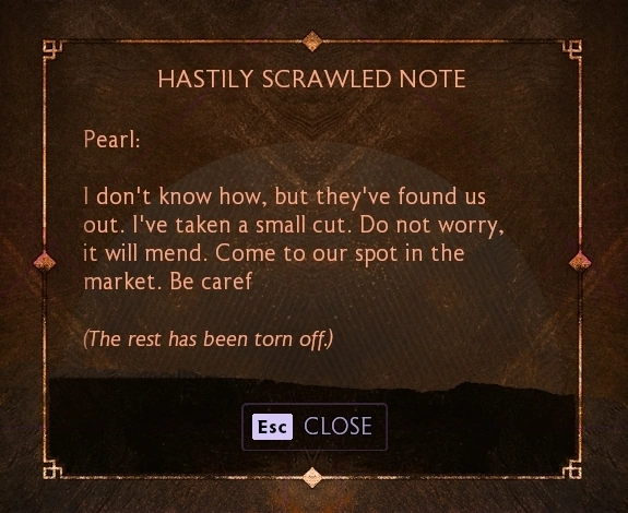 Note: Hastily Scrawled Note (Streets of Coin Financials) | Dragon Age ...