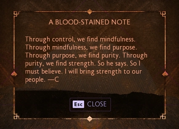 Note: A Blood-Stained Note (Balcony Path) | Dragon Age Wiki | Fandom