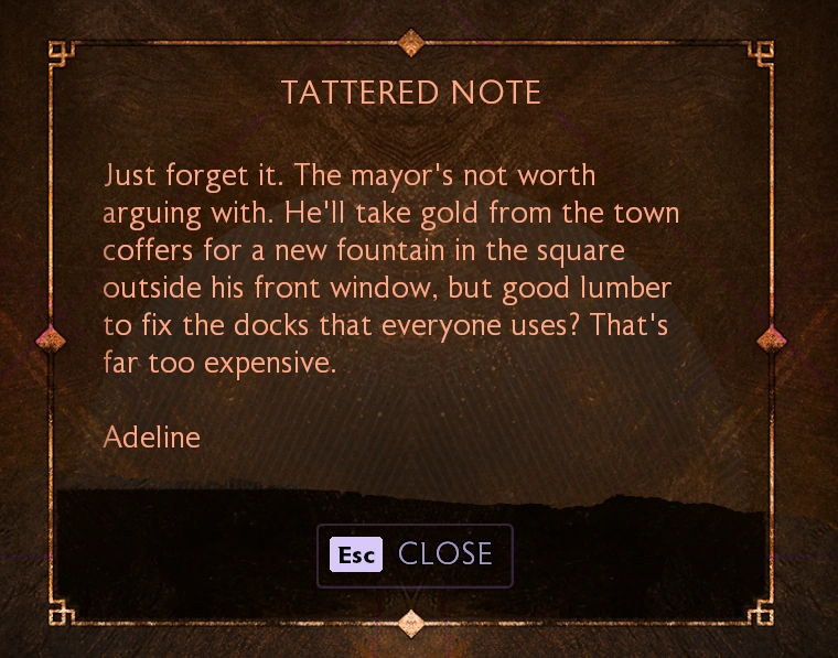 Note: Tattered Note (D'Meta's Crossing) | Dragon Age Wiki | Fandom