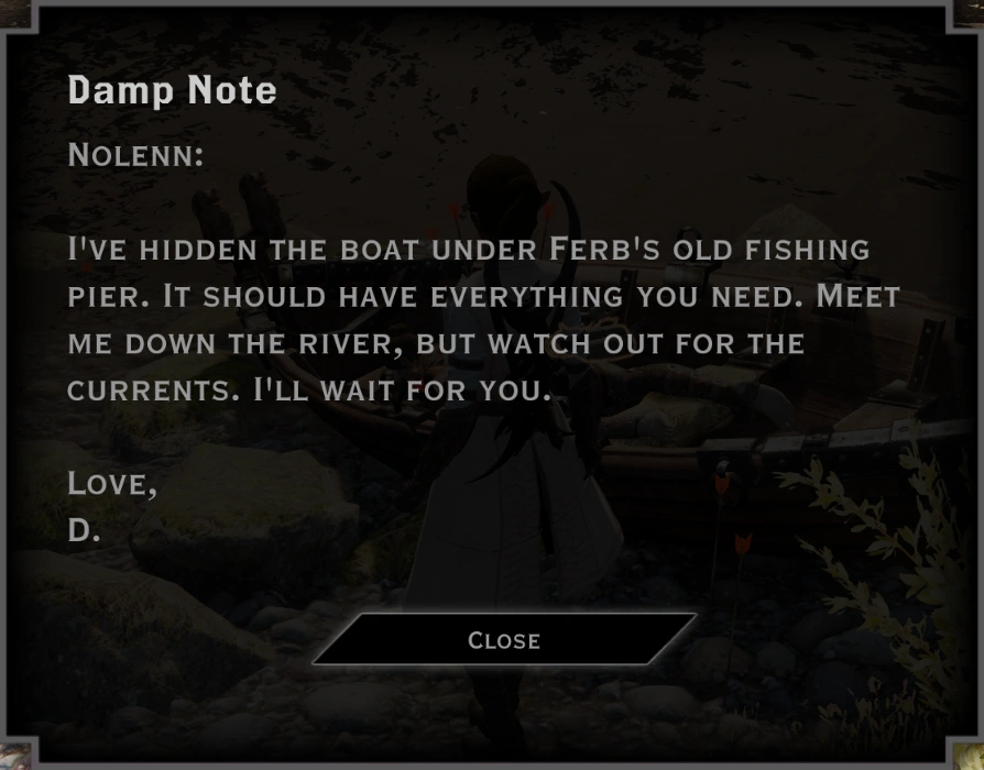 Note: Damp Note | Dragon Age Wiki | Fandom