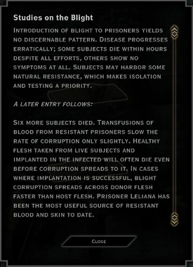 Note: Studies on the Blight | Dragon Age Wiki | Fandom
