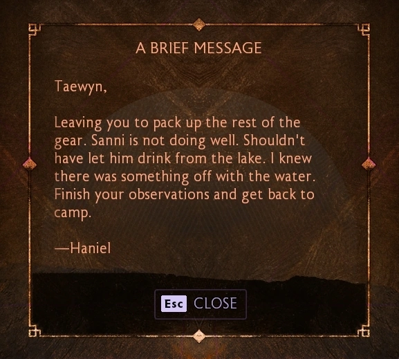 Note: A Brief Message | Dragon Age Wiki | Fandom