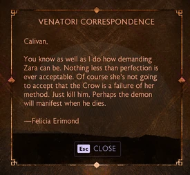 Note: Venatori Correspondence | Dragon Age Wiki | Fandom