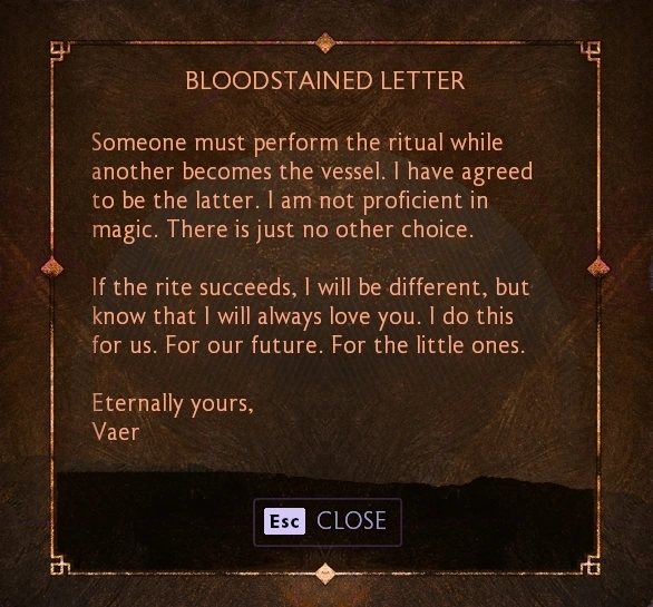 Note: Bloodstained Letter | Dragon Age Wiki | Fandom