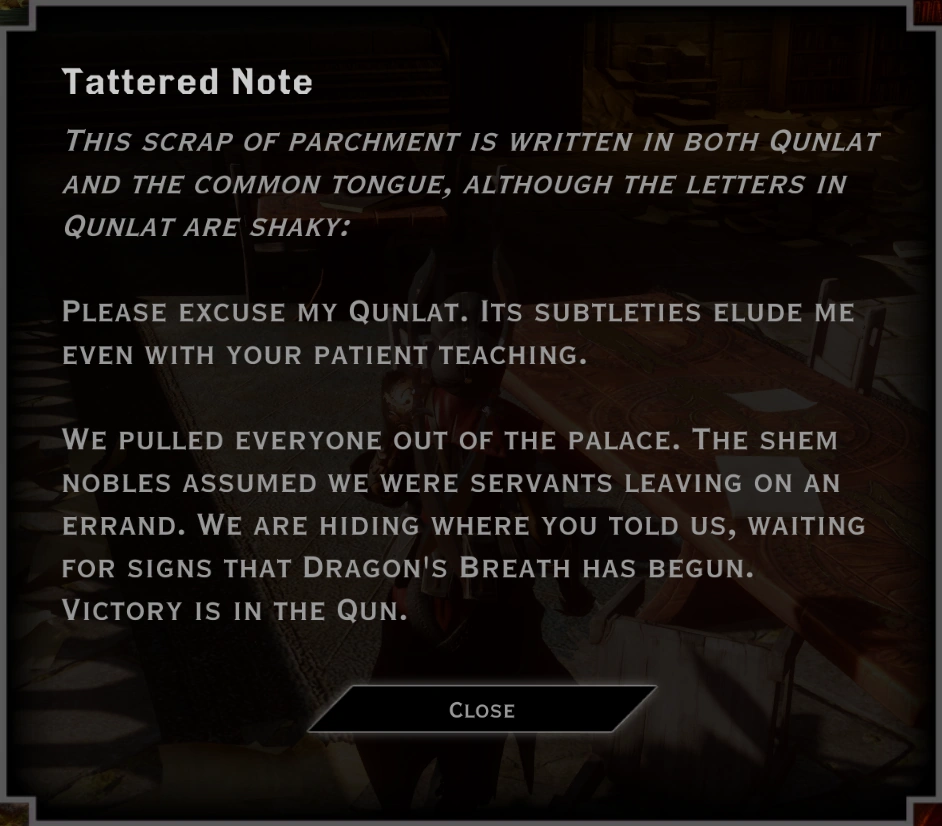 Note: Tattered Note | Dragon Age Wiki | Fandom
