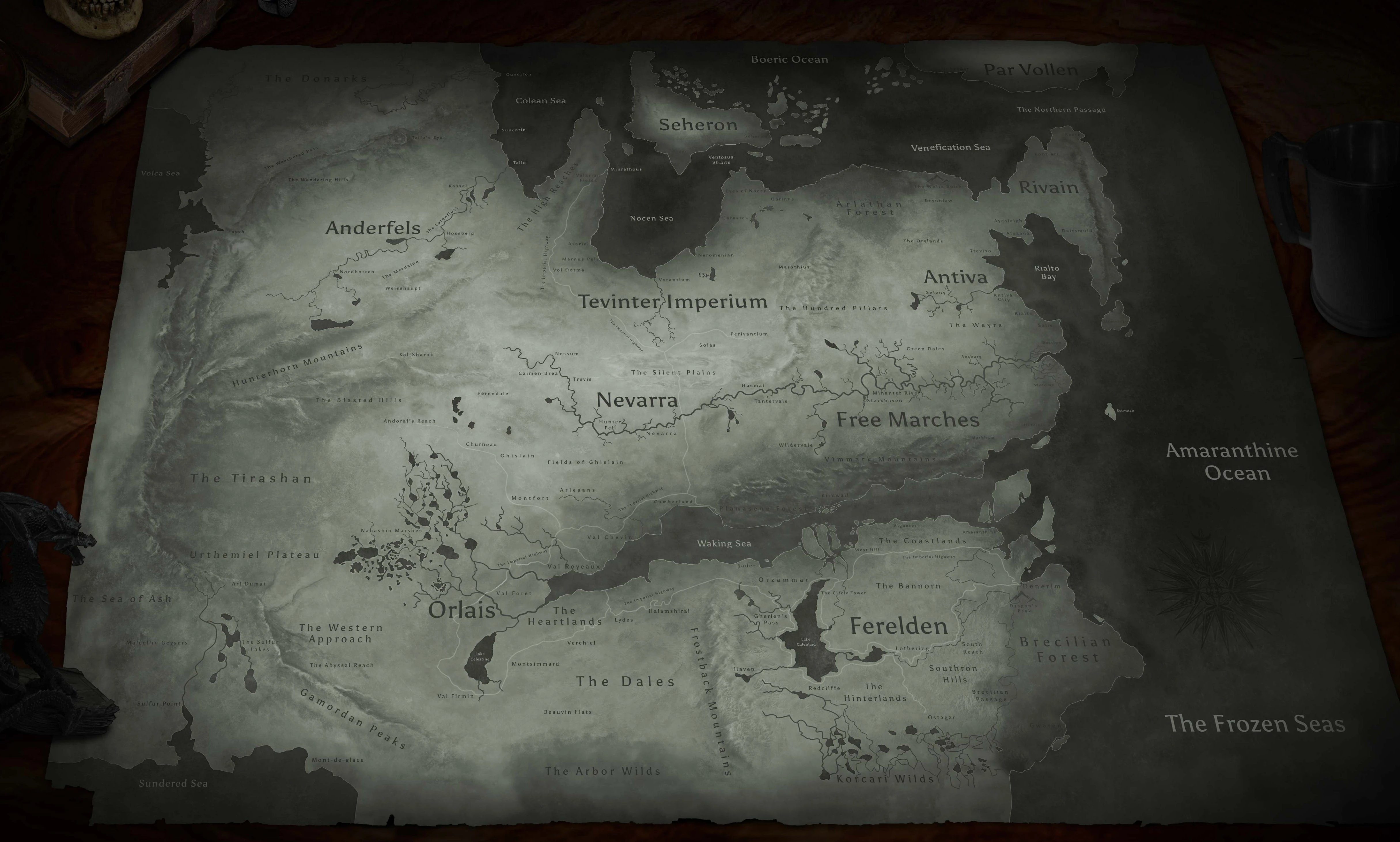 Dragon age map of thedas - farwikiai