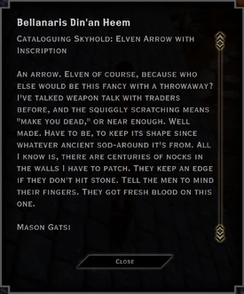 Note: Bellanaris Din'an Heem | Dragon Age Wiki | Fandom