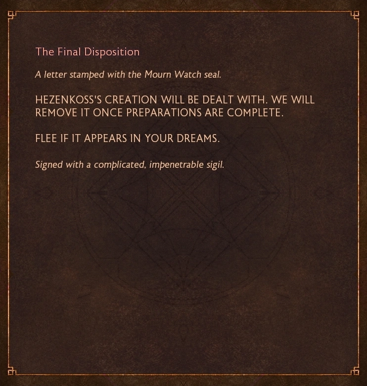 Missive: The Final Disposition | Dragon Age Wiki | Fandom