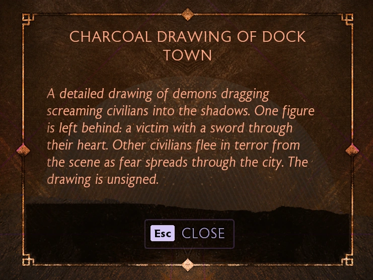 Note: Charcoal Drawing of Dock Town | Dragon Age Wiki | Fandom