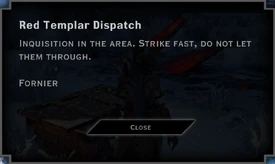 Note: Red Templar Dispatch | Dragon Age Wiki | Fandom