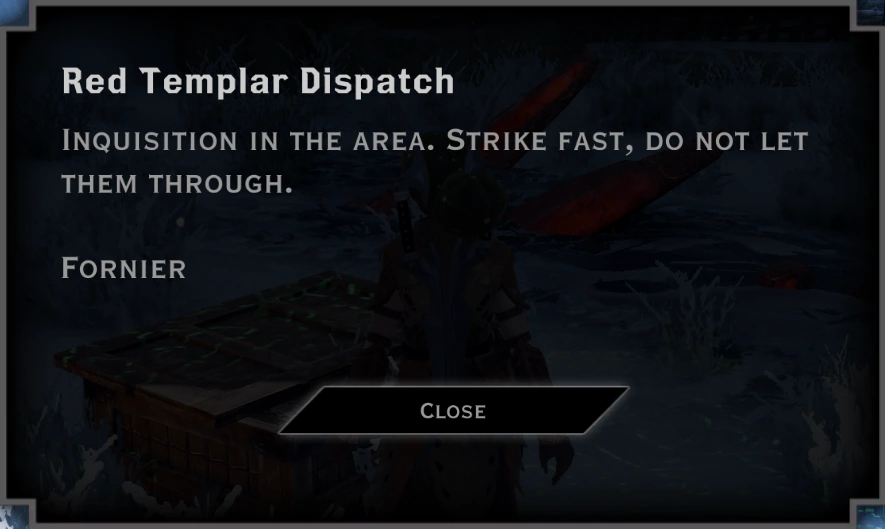 Note: Red Templar Dispatch | Dragon Age Wiki | Fandom