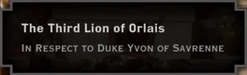 Note: The Lions of Orlais | Dragon Age Wiki | Fandom