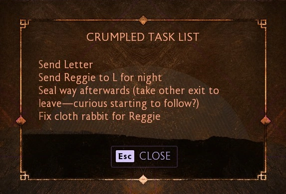 Note: Crumpled Task List | Dragon Age Wiki | Fandom