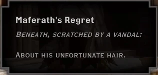 Note: The Avenue of Her Reflective Thought | Dragon Age Wiki | Fandom