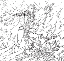 dragon age coloring book