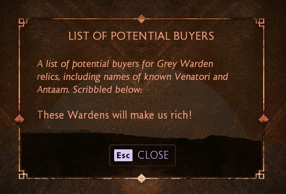 Note: List of Potential Buyers | Dragon Age Wiki | Fandom