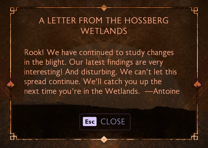 Note: A Letter from the Hossberg Wetlands | Dragon Age Wiki | Fandom