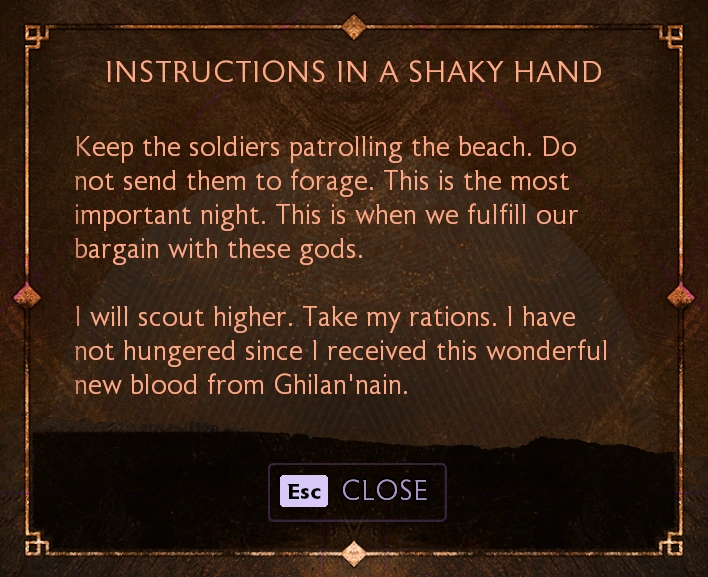 Note: Instructions in a Shaky Hand | Dragon Age Wiki | Fandom