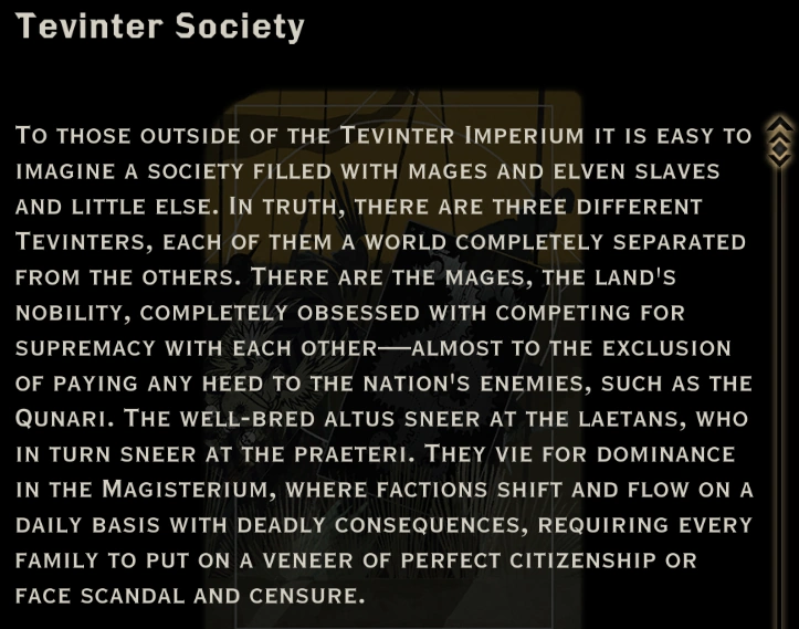 Talk:Tevinter Imperium | Dragon Age Wiki | Fandom