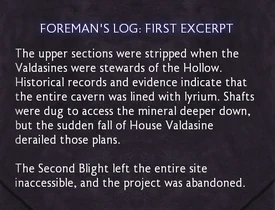 Note: Foreman's Log: First Excerpt | Dragon Age Wiki | Fandom