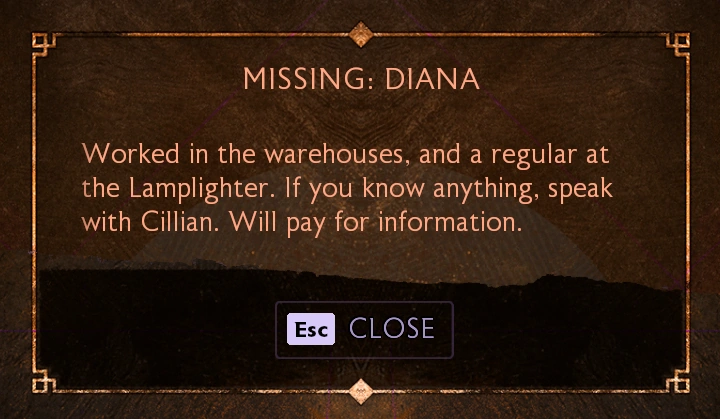 Note: Missing: Diana | Dragon Age Wiki | Fandom