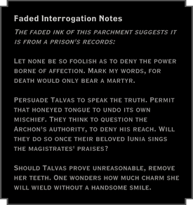 Note: Faded Interrogation Notes | Dragon Age Wiki | Fandom