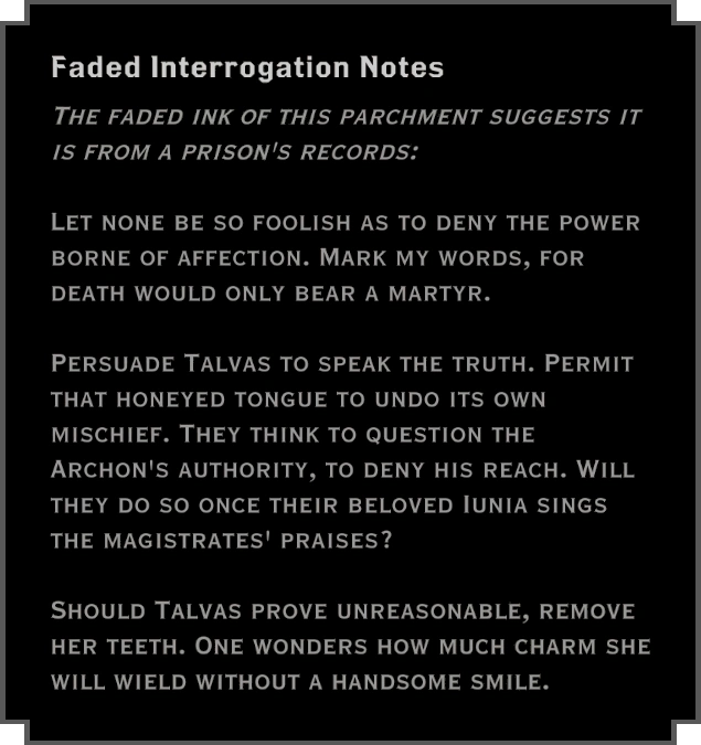 Note: Faded Interrogation Notes | Dragon Age Wiki | Fandom