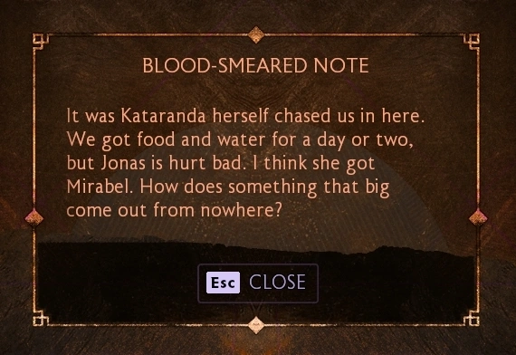 Note: Blood-Smeared Note | Dragon Age Wiki | Fandom