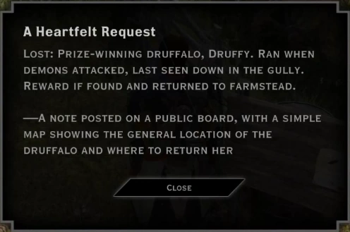 Note: A Heartfelt Request | Dragon Age Wiki | Fandom